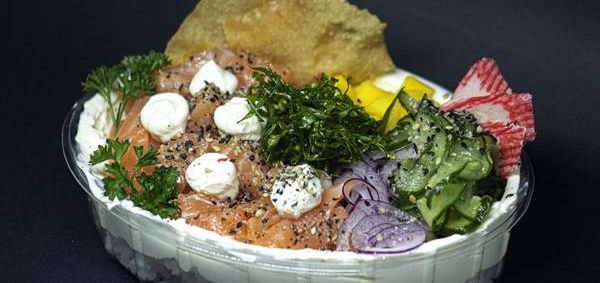 Poke Frango Crocante